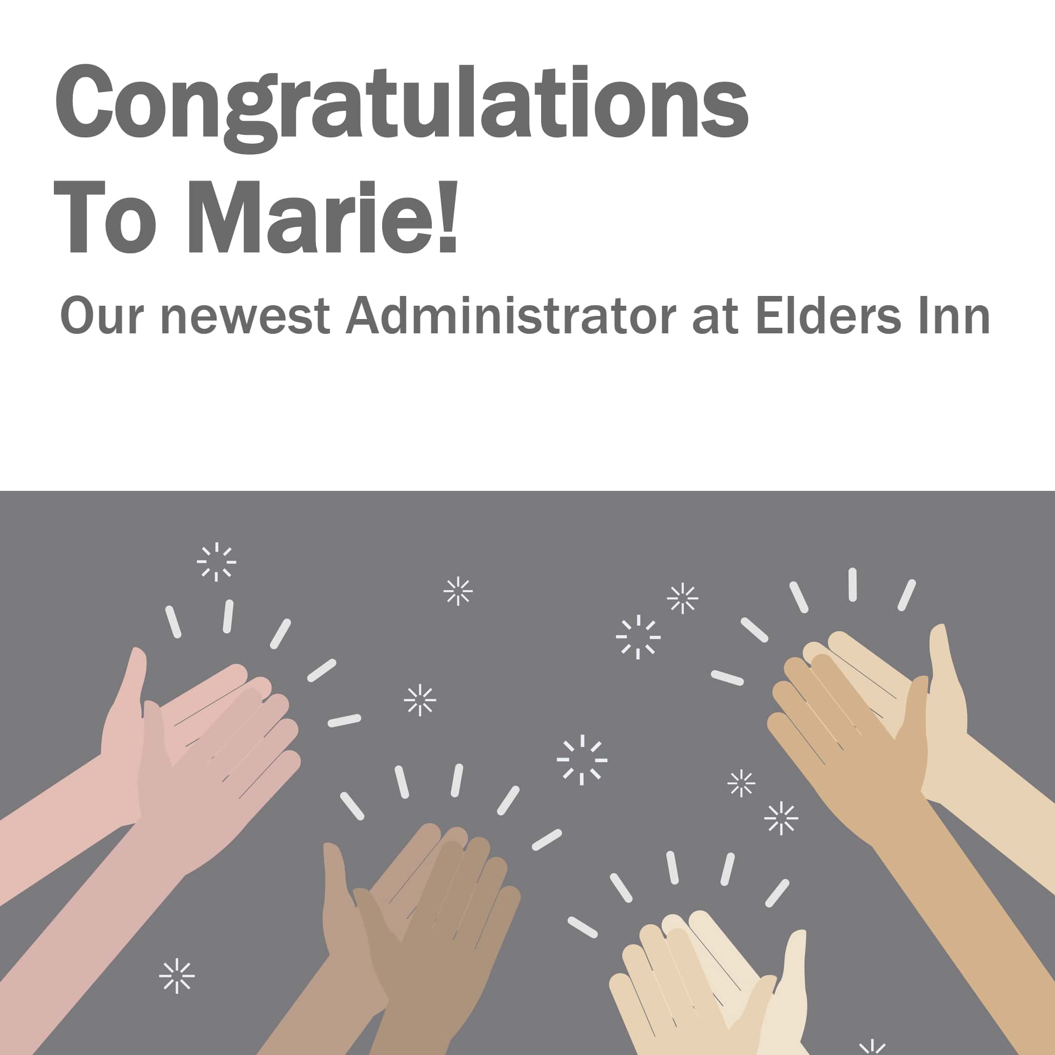 A Very Special Congratulations To Marie L - AEC Living